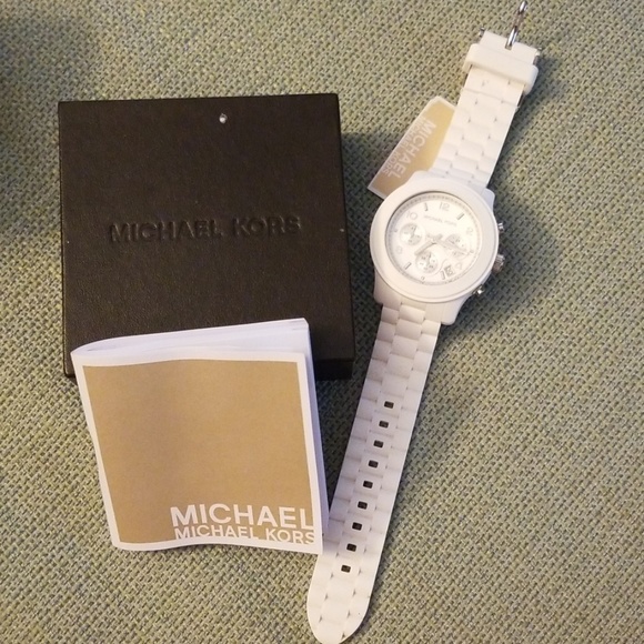 Michael Kors | Accessories | Michael Kors White Watch | Poshmark